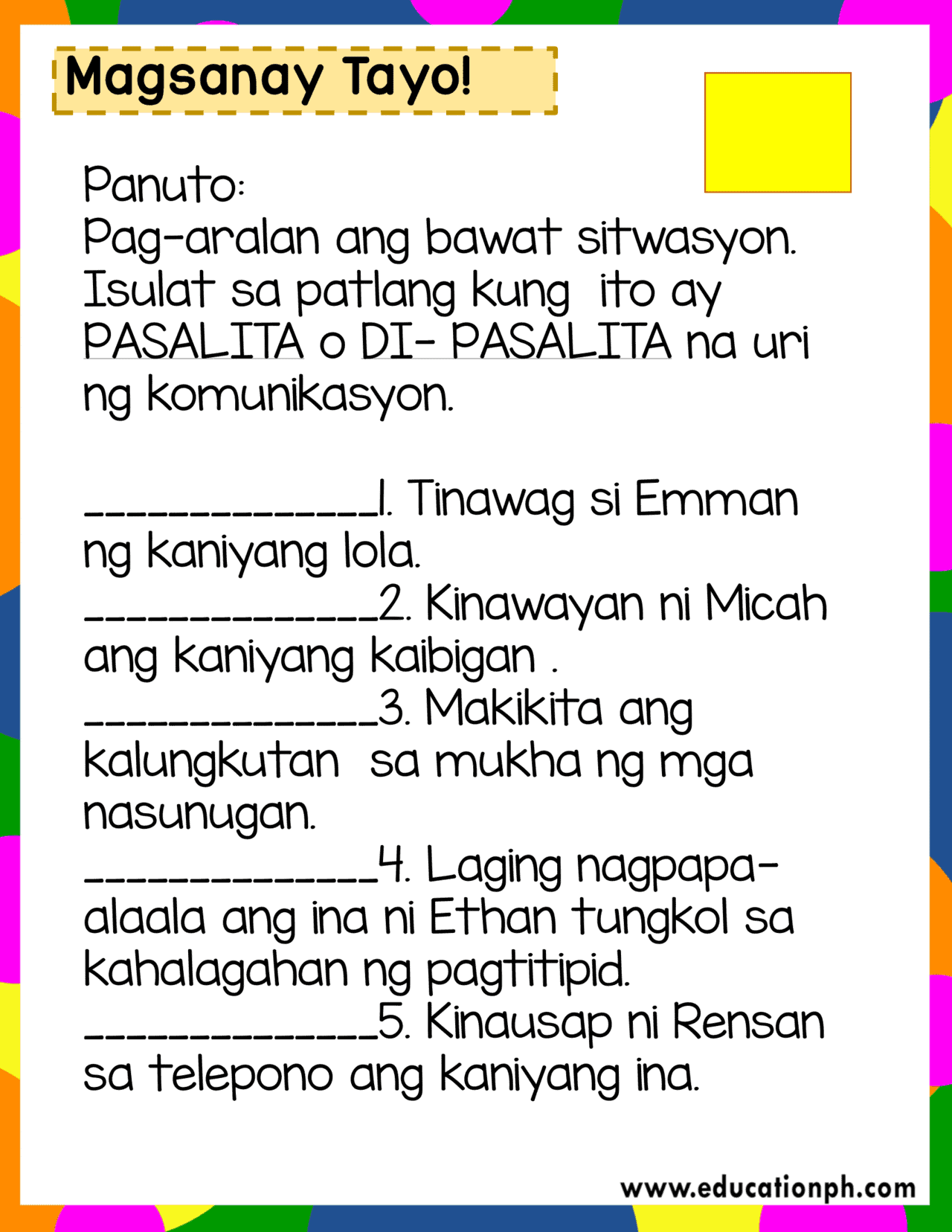 Grade 2 Filipino Workbook Education PH